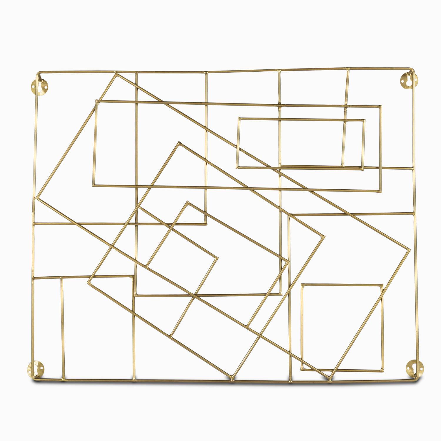 Rectangulo dorado decorativo 46x57x3cm | Ambiente Living