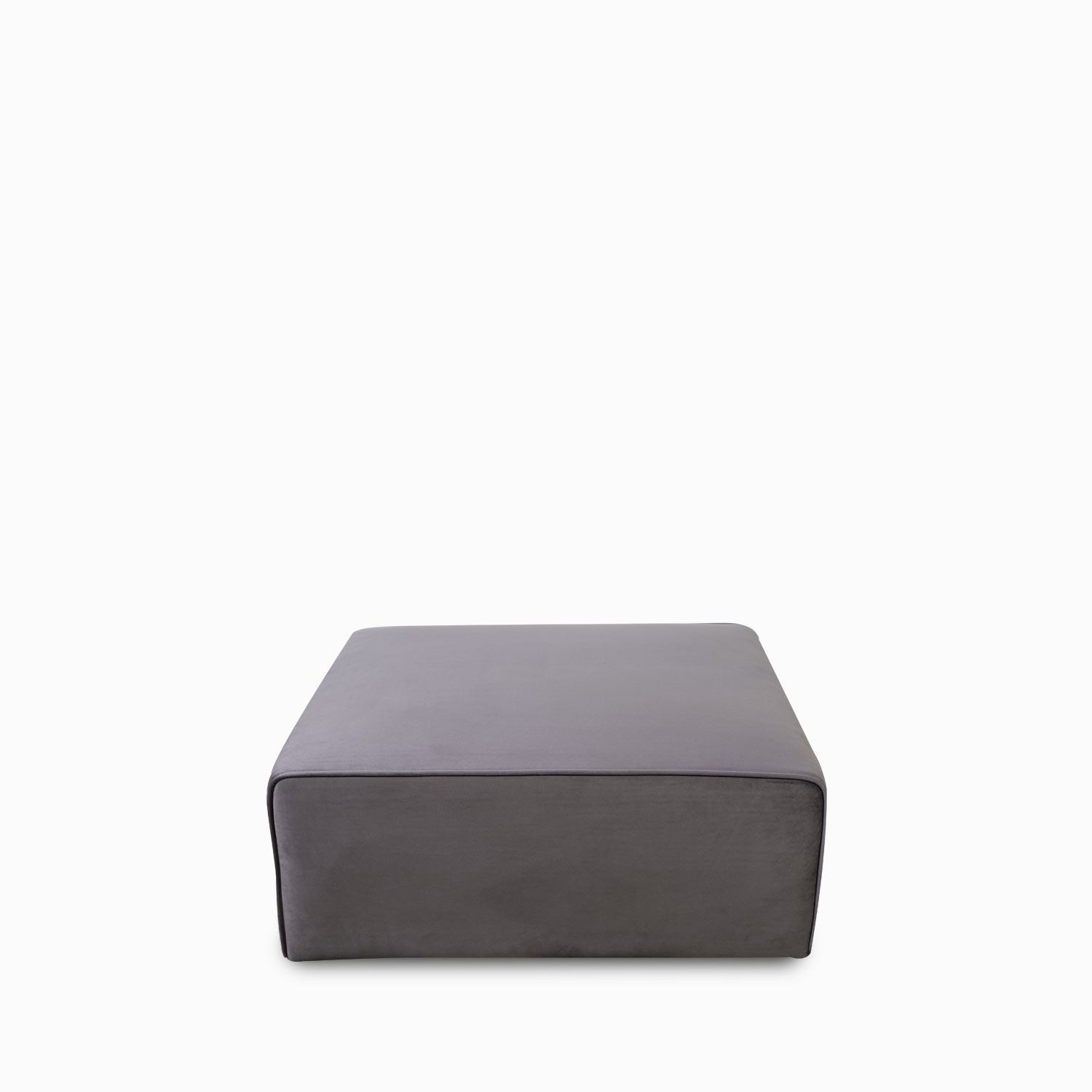 Modular avalon puff velvet gris | Ambiente Living
