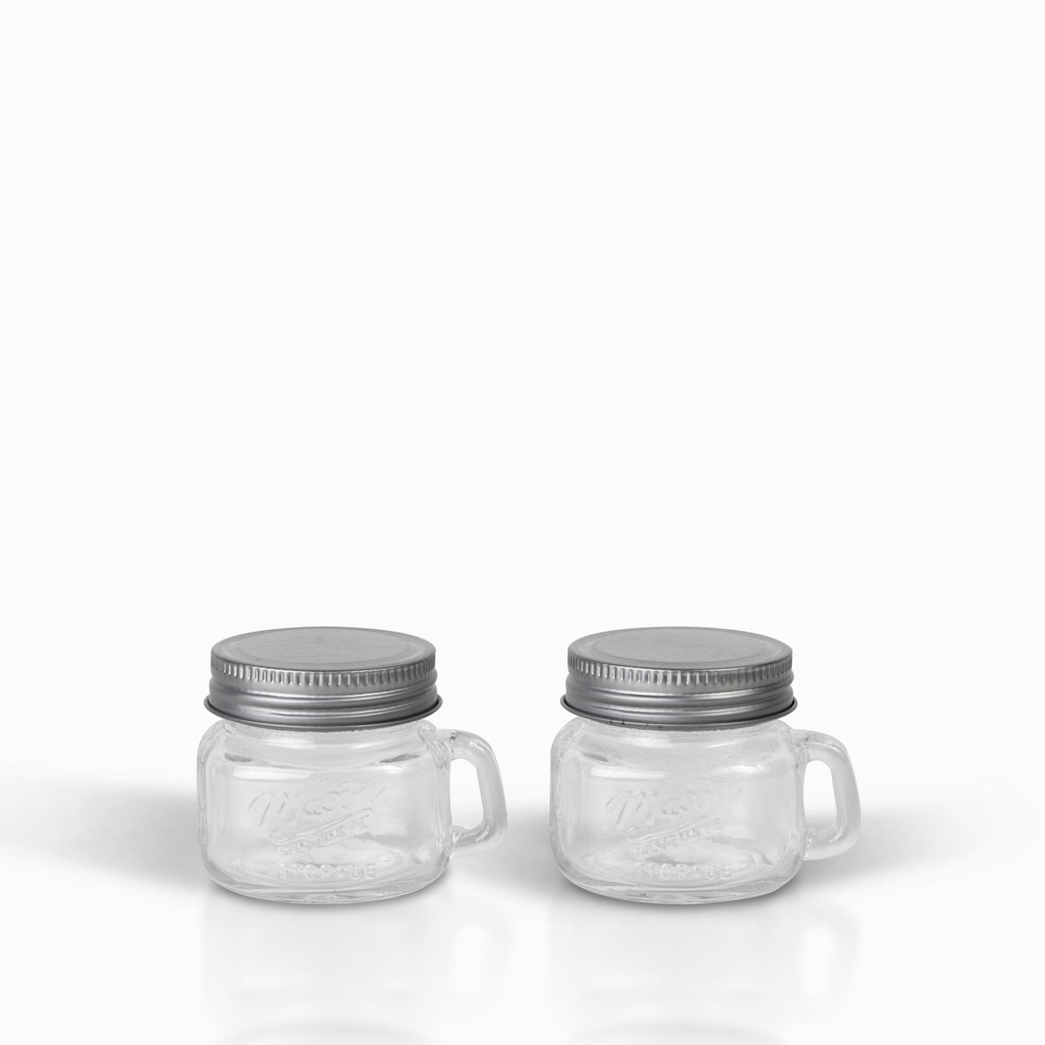 Mini mason con tapa 50ml set x 2 | Ambiente Gourmet