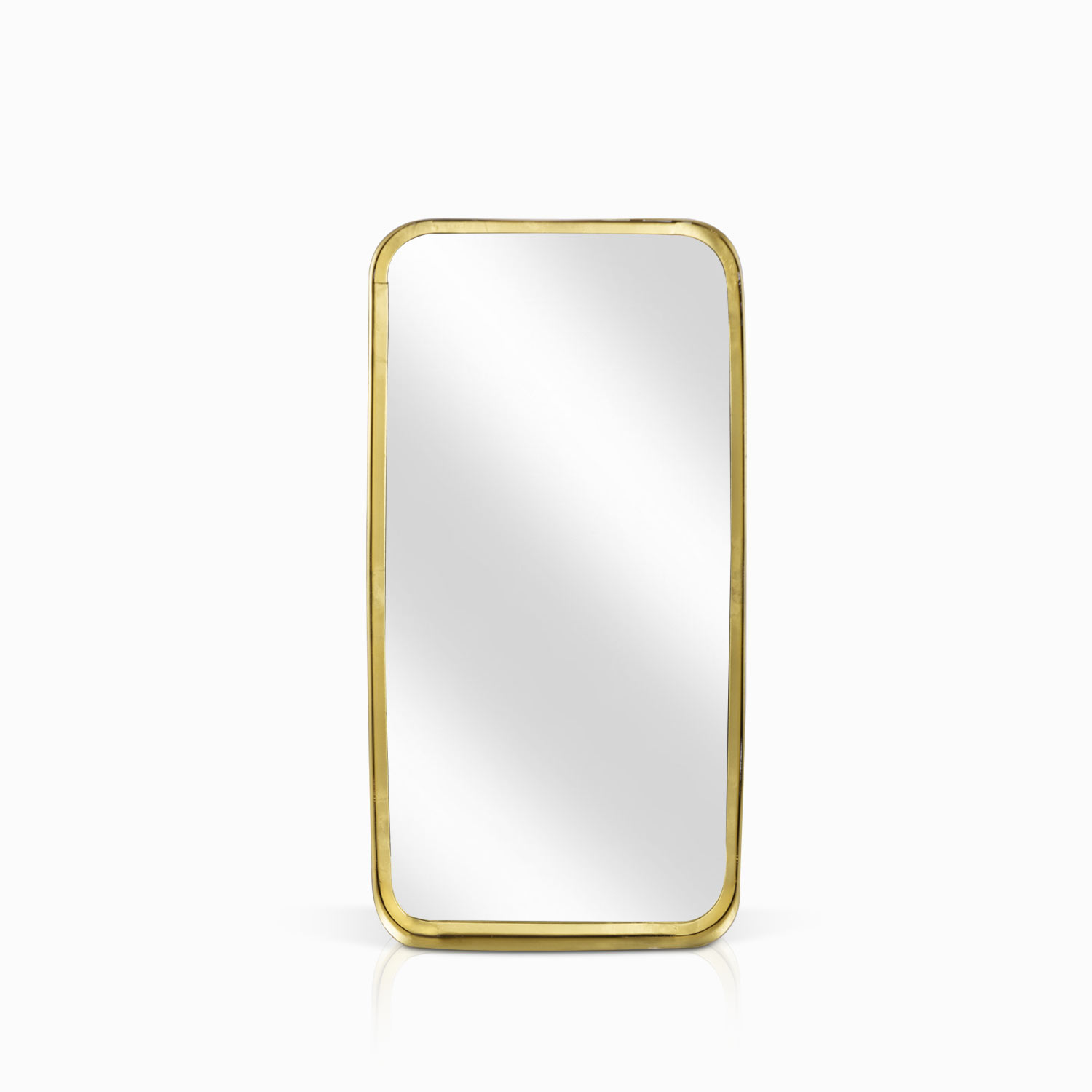 Espejo rectangular dorado 38x6.5x79cm | Ambiente Living