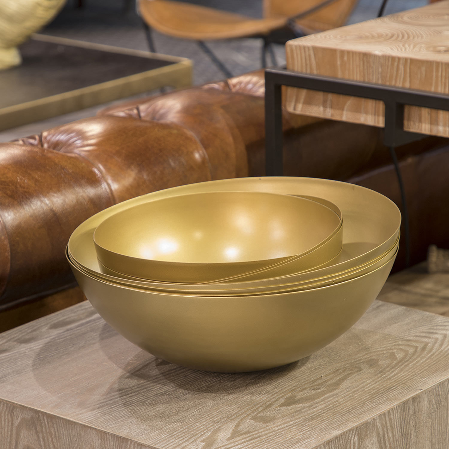 Tazon Metal Dorado 30Cm|Ambiente Living