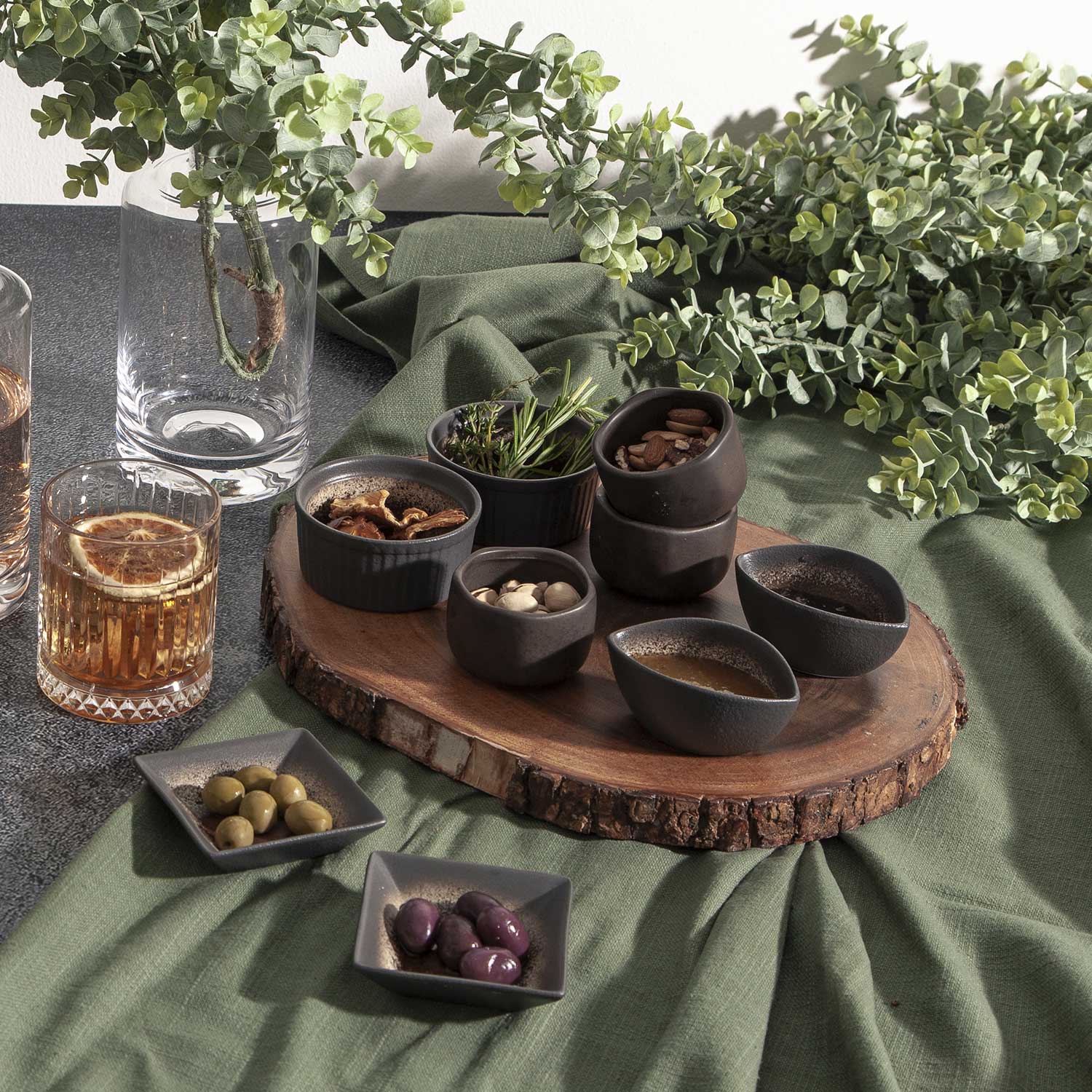 Mini salsero batea pietra | Ambiente Gourmet