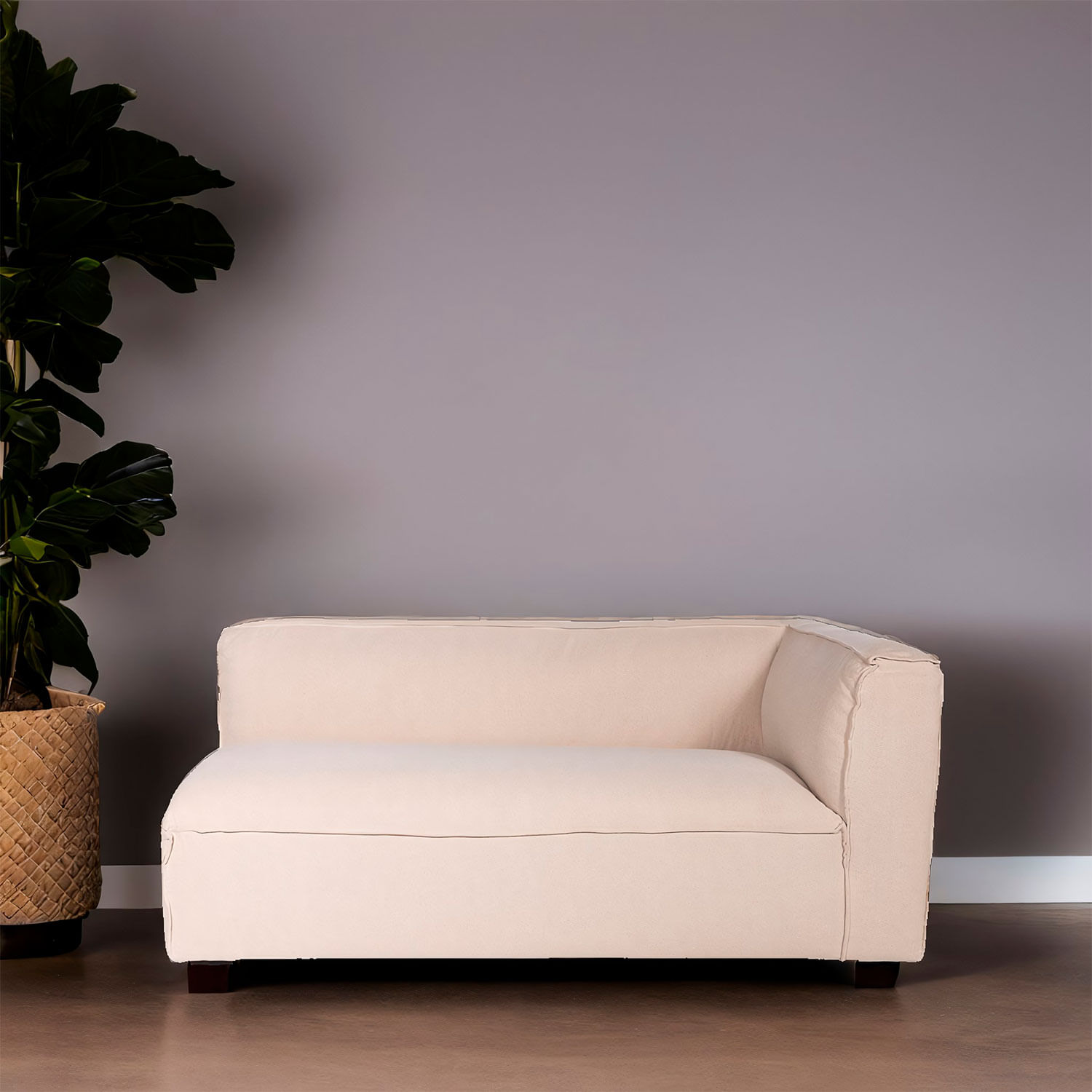 Modular Cubo Brazo Beige Derecho|Ambiente Living