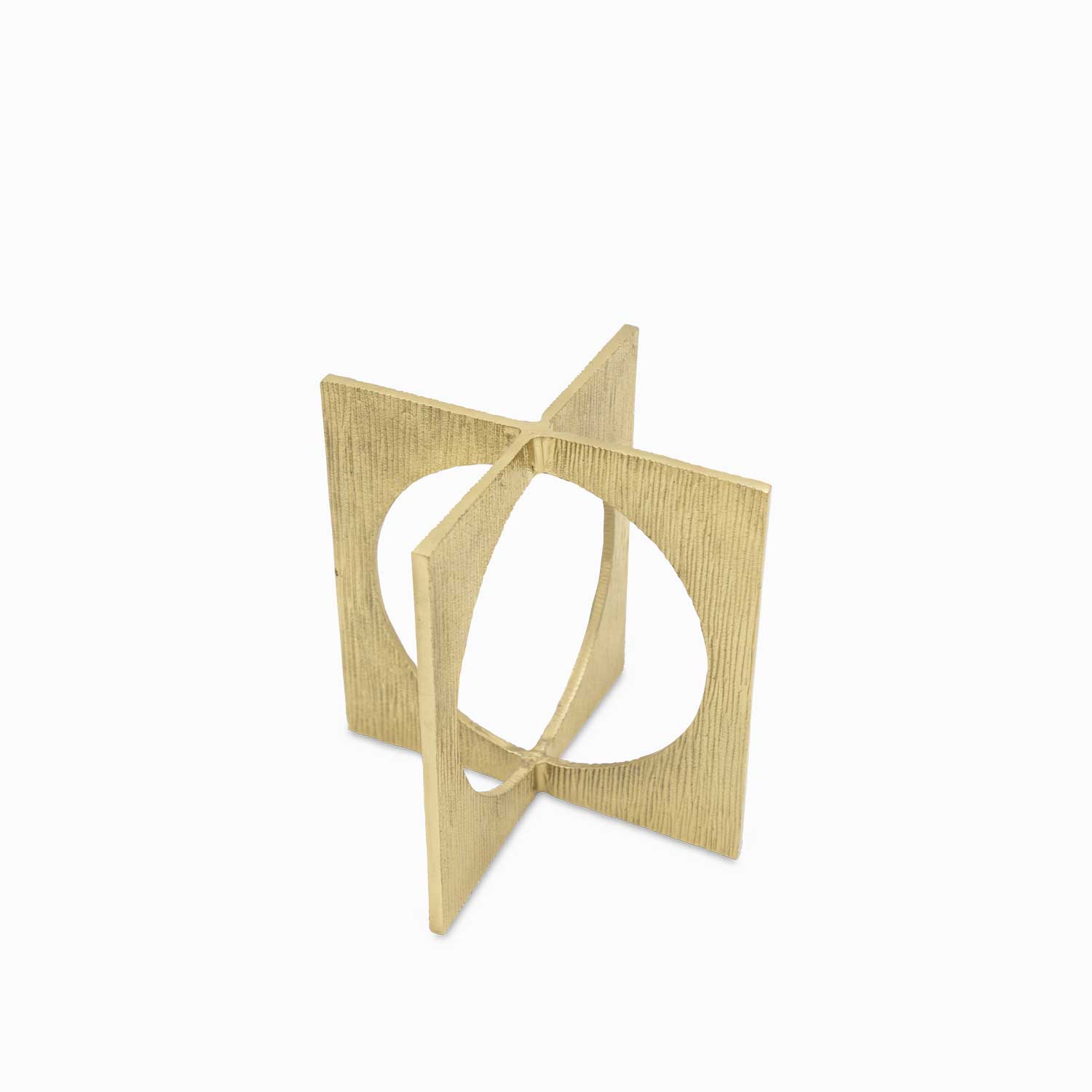 Objeto Zeta Dorado 18X18Cm|Ambiente Living